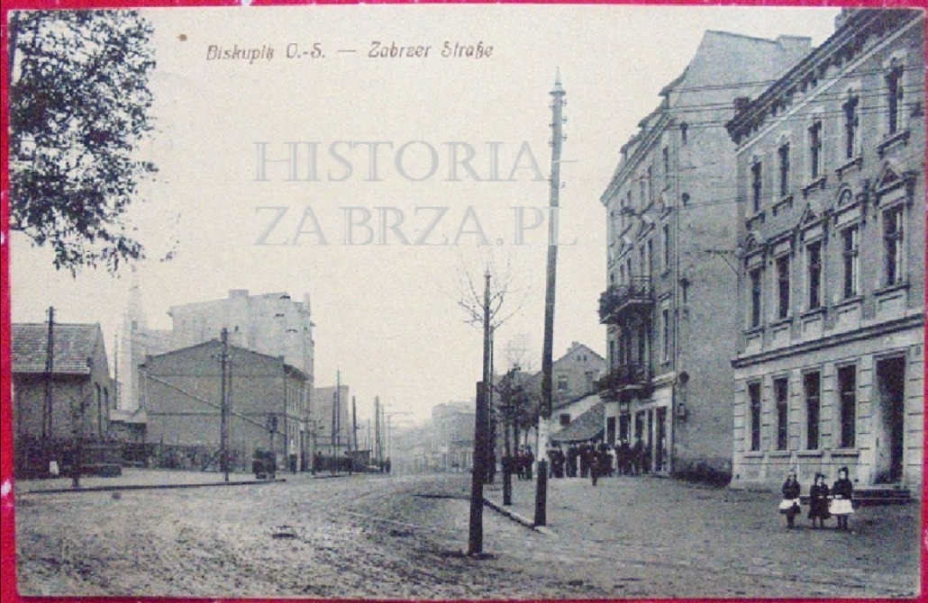 Ulica Bytomska przed I wojną światową w kolorze i bez. – Historia Zabrza